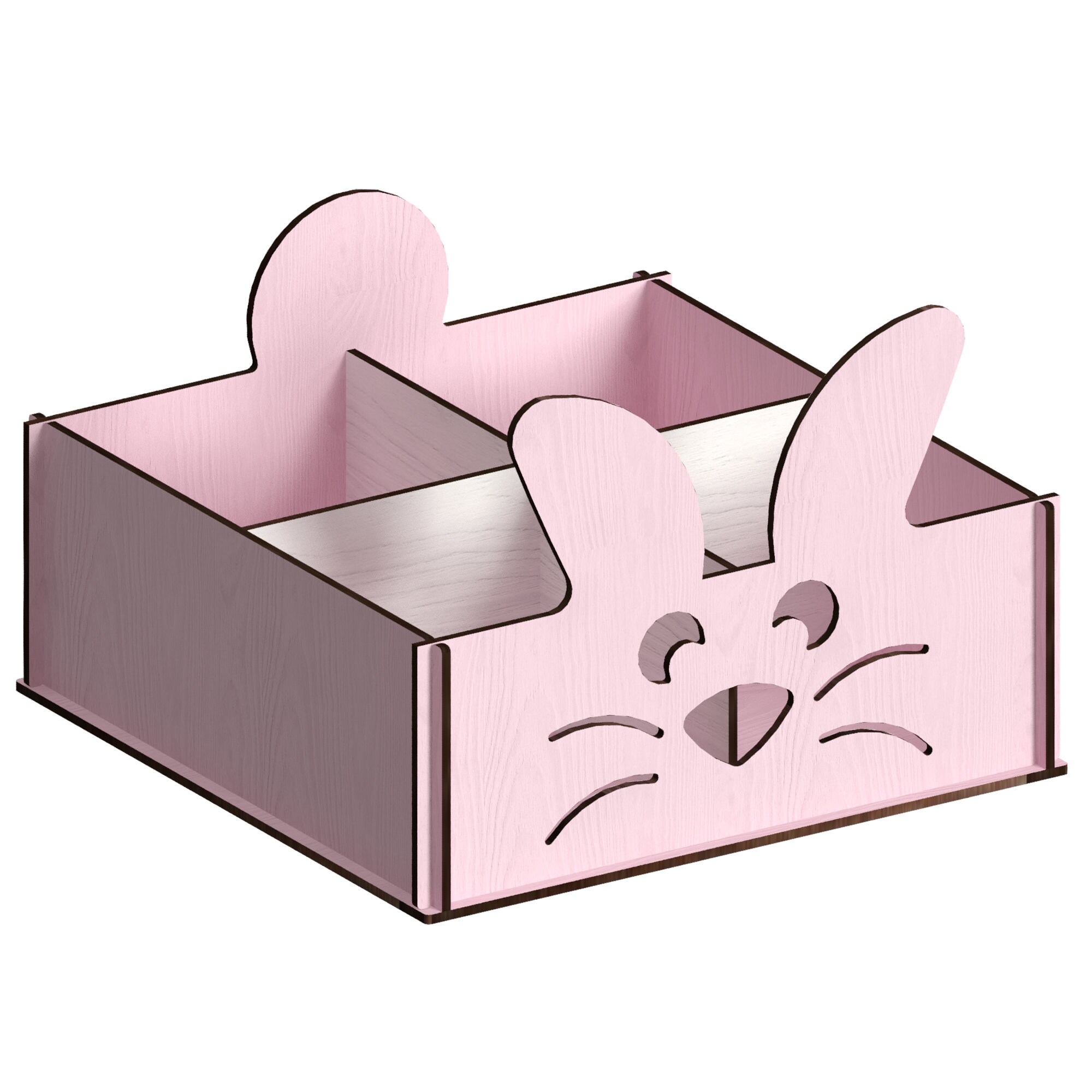 Rabbit Box Laser Cut Files Laser Cut Template Vector for | Etsy