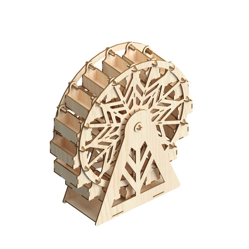 Ferris wheelLaser Cut Files laser cut template Vector for | Etsy