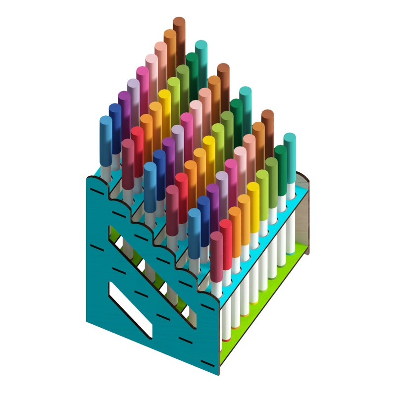 Pen Holder Pattern Vector for Laser Cutting Cncsvglaser Cut - Etsy