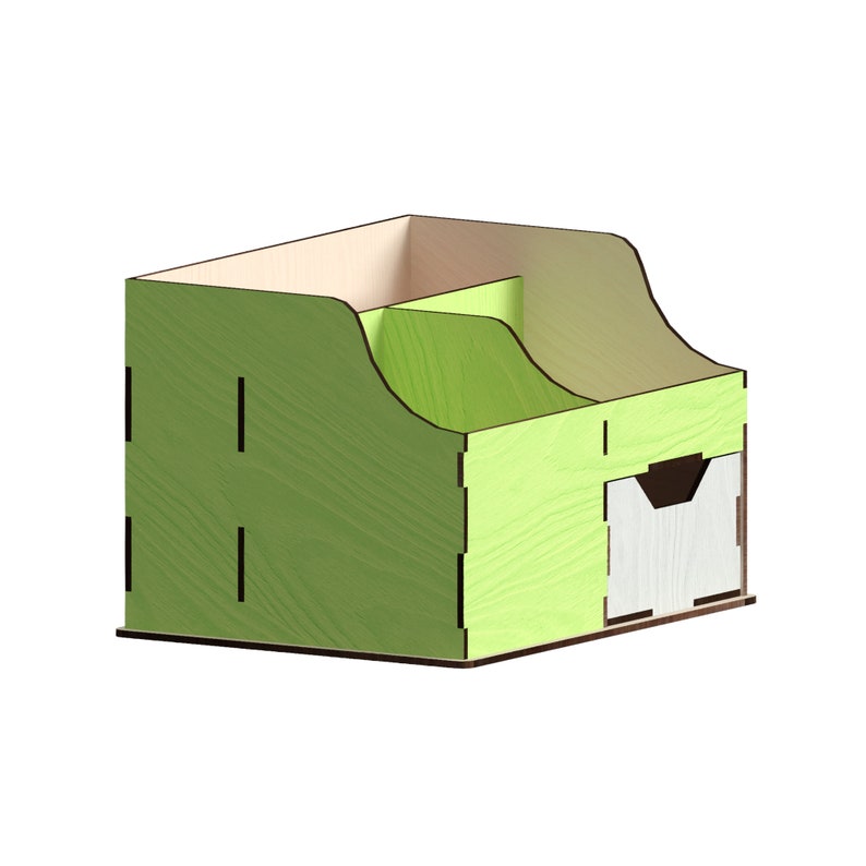 Desk Organizer Laser Cut Files Laser Cut Template Vector | Etsy