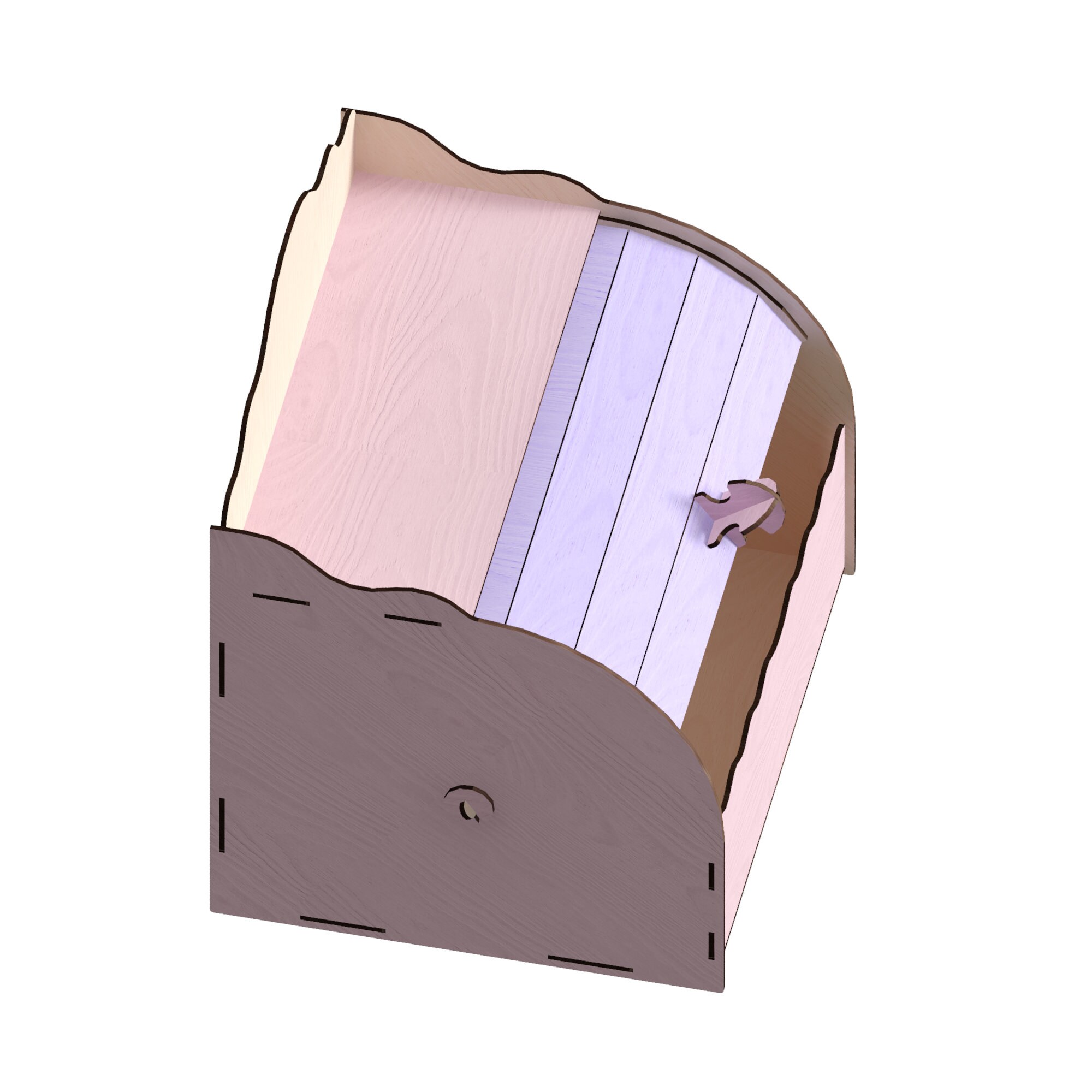 Breadbox Laser Cut Files Laser Cut Template Laser Cut | Etsy