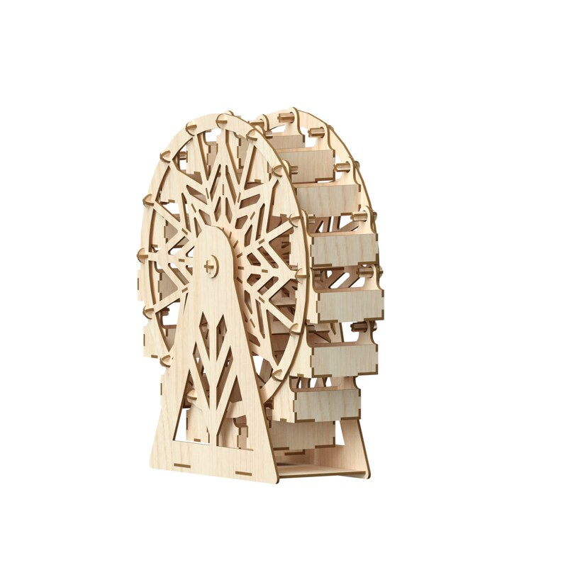 Ferris wheelLaser Cut Files laser cut template Vector for | Etsy