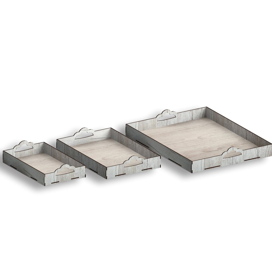 Tray Set,laser Cut Files, Laser Cut Template, Vector for Laser, Laser ...