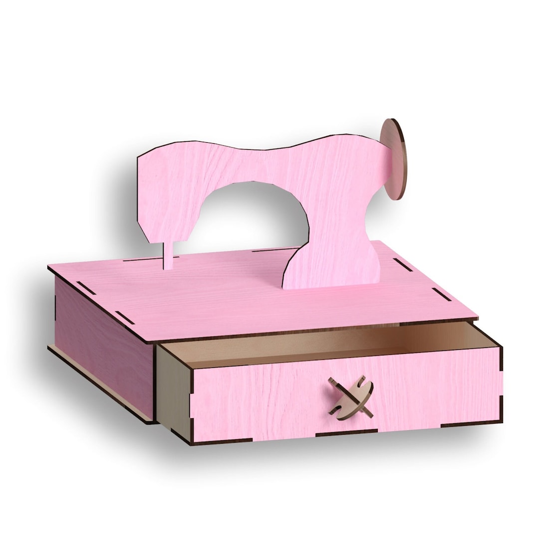 Laser Cut Sewing Box Template: Vector Files (digital Download) - Etsy