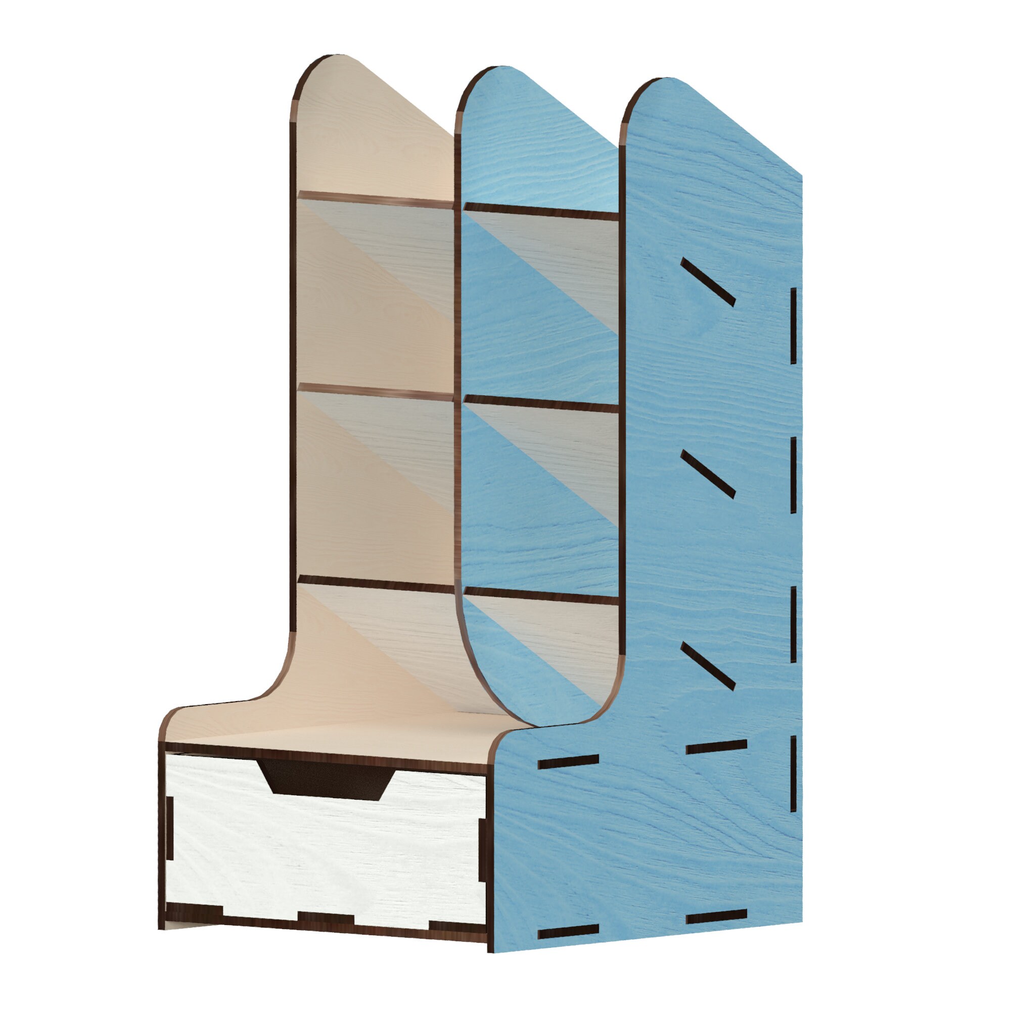 Desk Organizer Laser Cut Files Svgdxfpdfaicdreps | Etsy