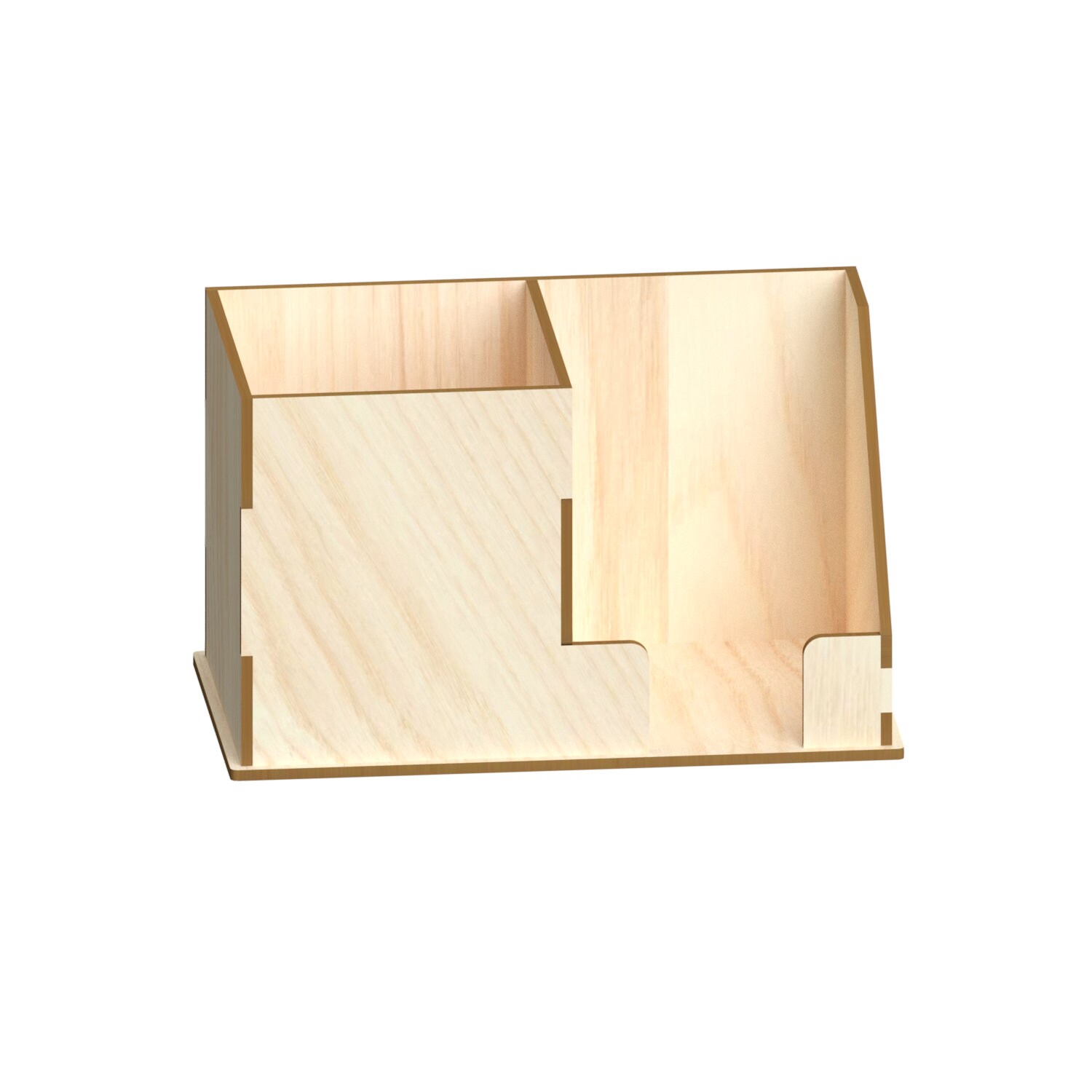 Pen and Post it notes holder Laser Cut Files | Etsy