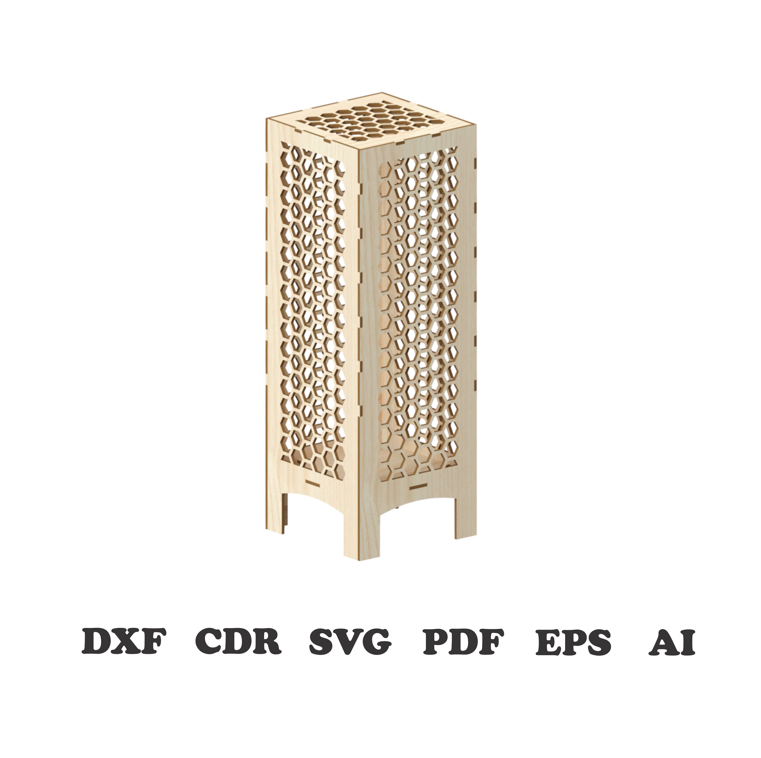 Lamp Model C Laser Cut Files SvgDxfPdfAiCdrEps laser | Etsy