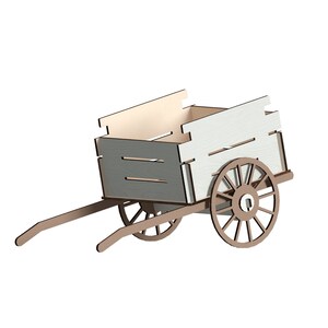 Cart,laser Cut Files, Laser Cut Template, Vector for Laser, Laser Cut ...