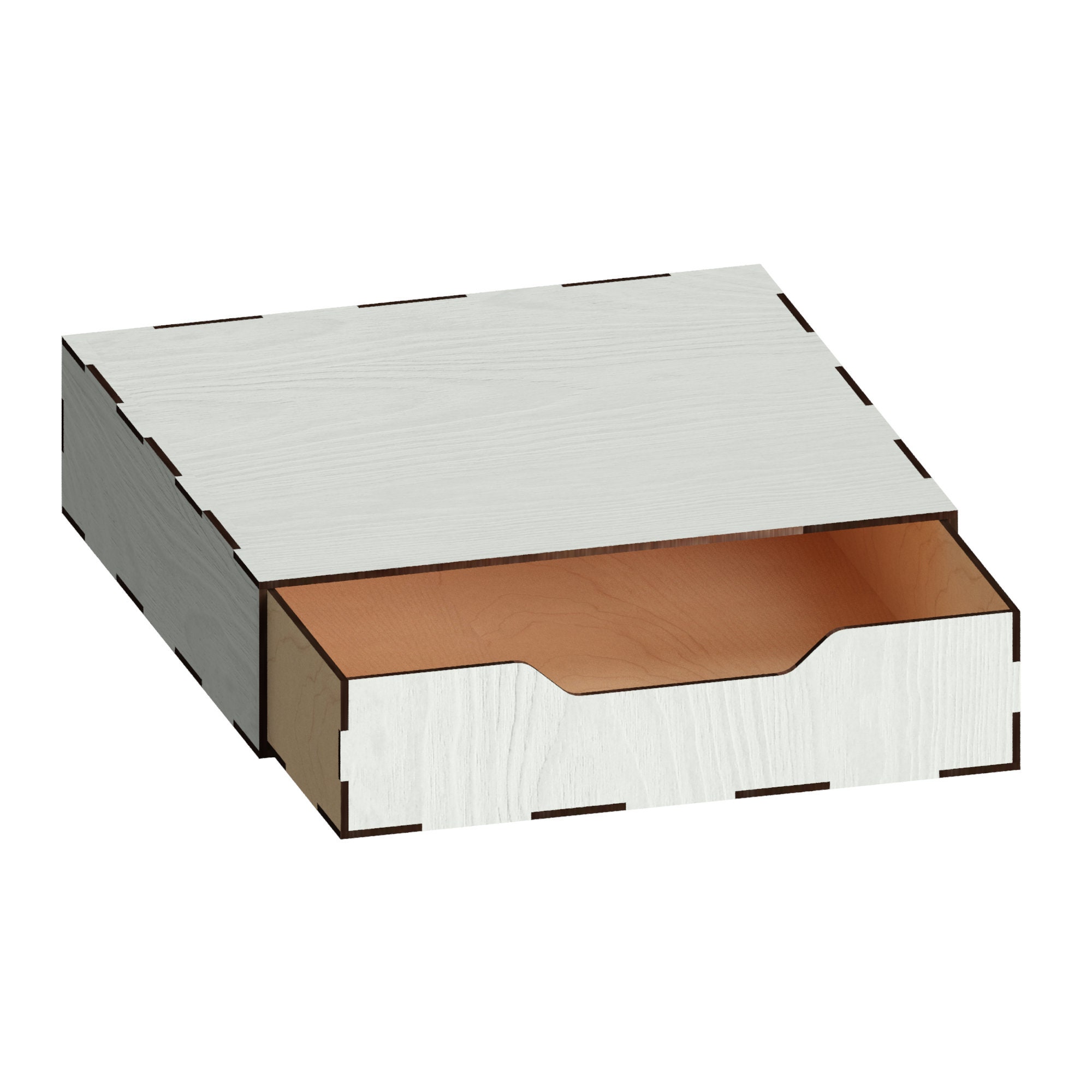 Drawer Box Laser Cut Files Laser Cut Template Vector for | Etsy