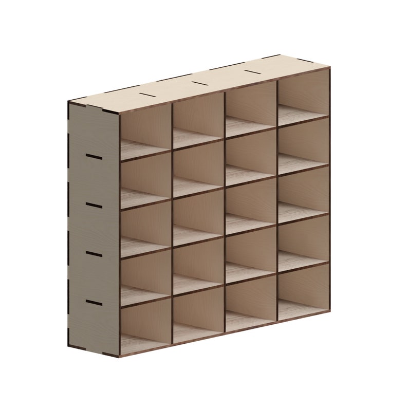 Shelf With Divisionslaser Cut Files Laser Cut Template - Etsy