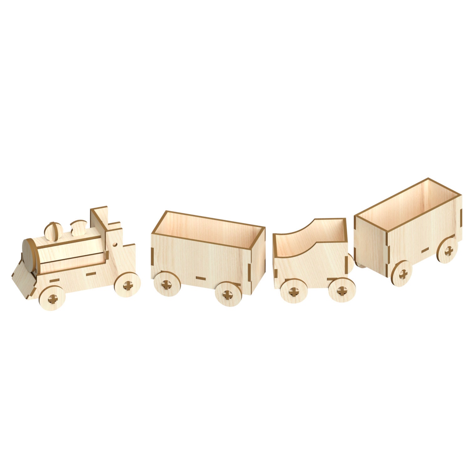 Little Train Laser Cut Files SvgDxfPdfAiCdrEps laser | Etsy