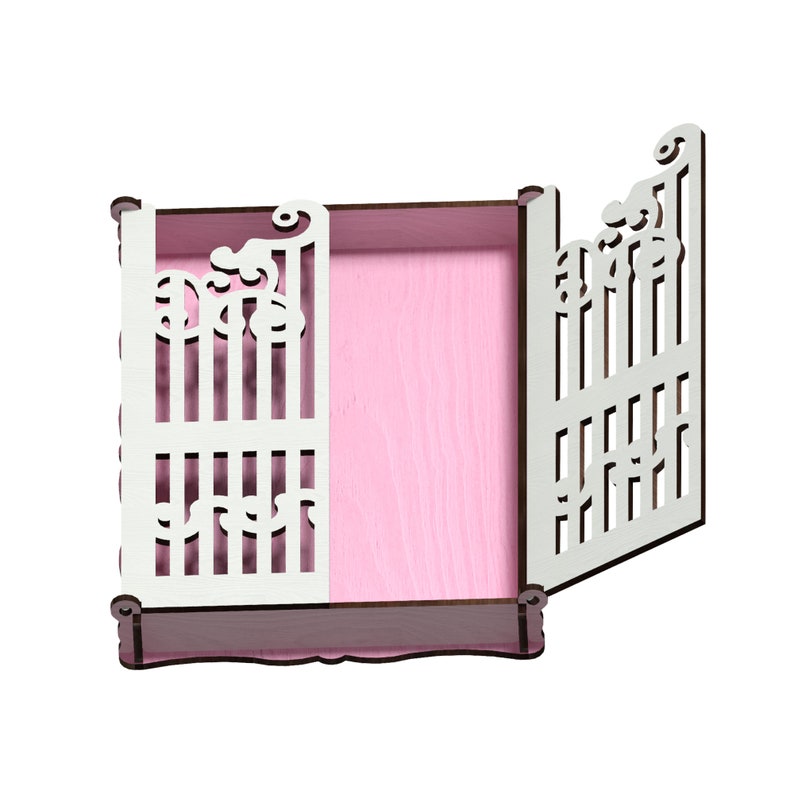 Wedding Invitation Box Gate Laser Cut Files | Etsy