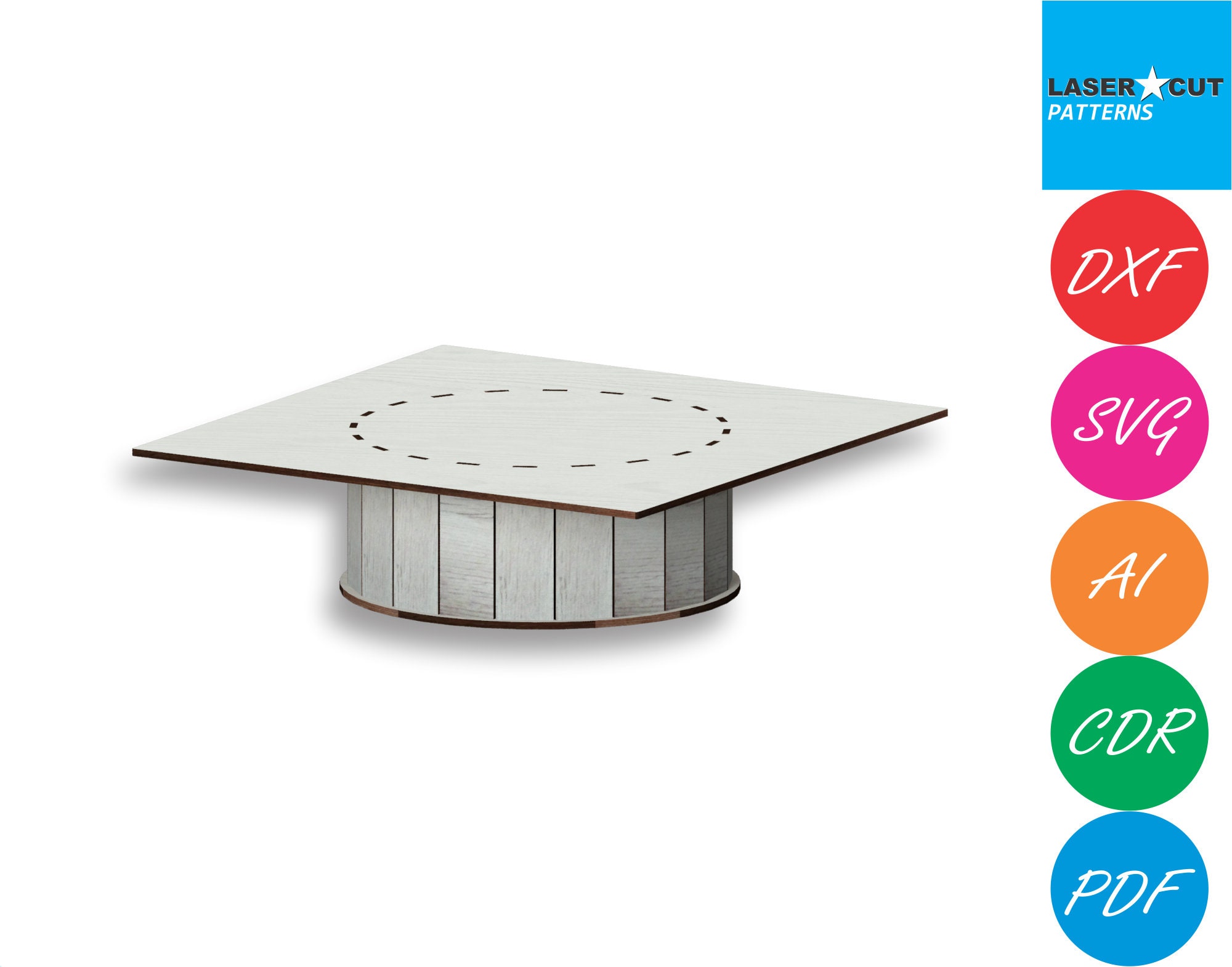 Party & Gifting Craft Supplies & Tools Graduation Cap Box Pattern ...