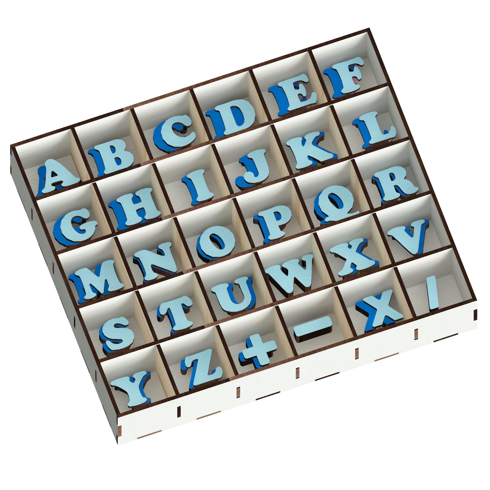 Alphabet Box Laser Cut Files Svgdxfpdfaicdreps Laser - Etsy