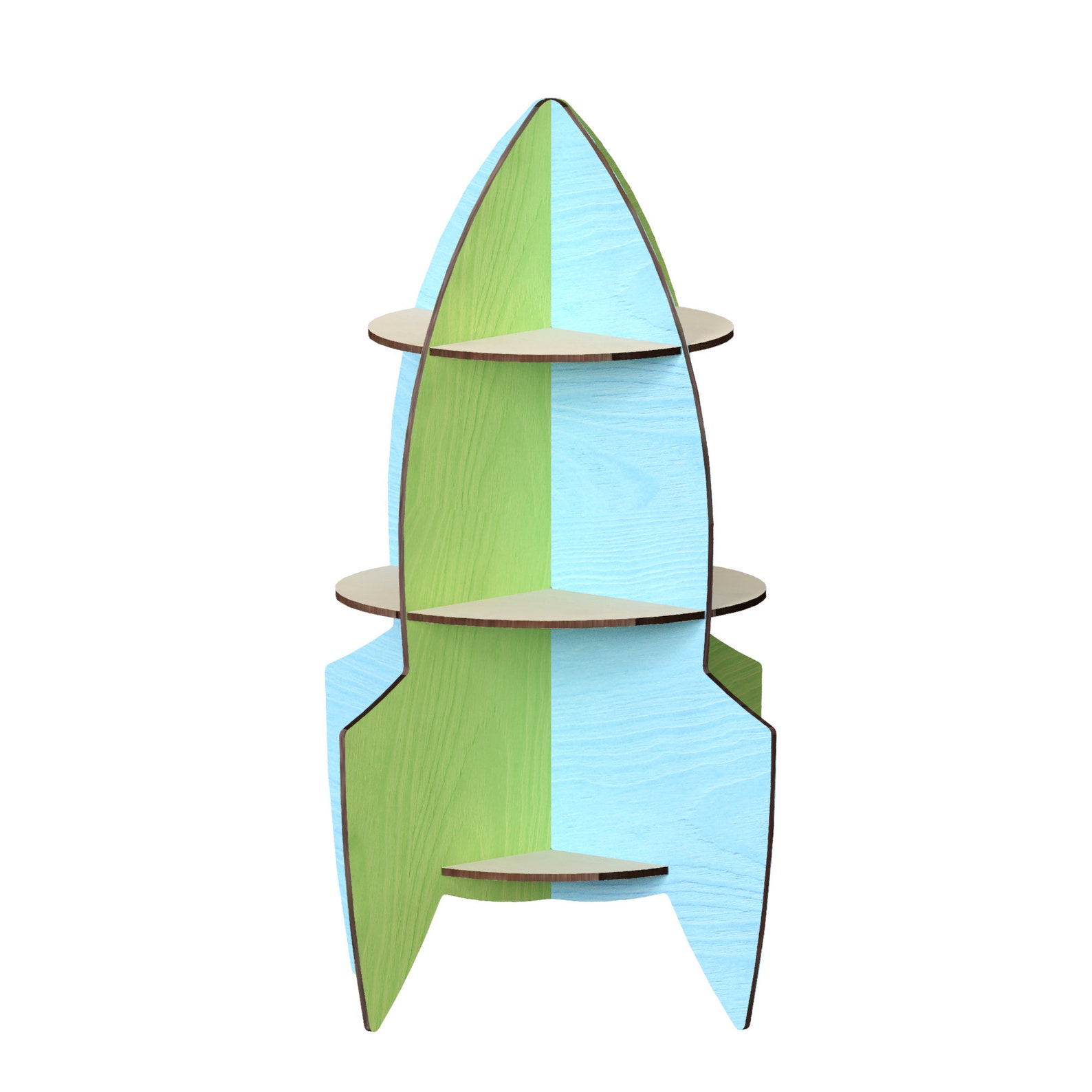 Rocket Cupcake Stand,laser Cut Files, Laser Cut Template, Vector for ...