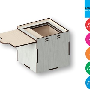 Box With Sliding Lid Laser Cut Files Laser Cut Template - Etsy