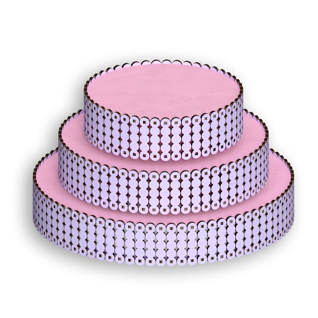 Round Tray Set,laser Cut Files, Laser Cut Template, Vector for Laser ...