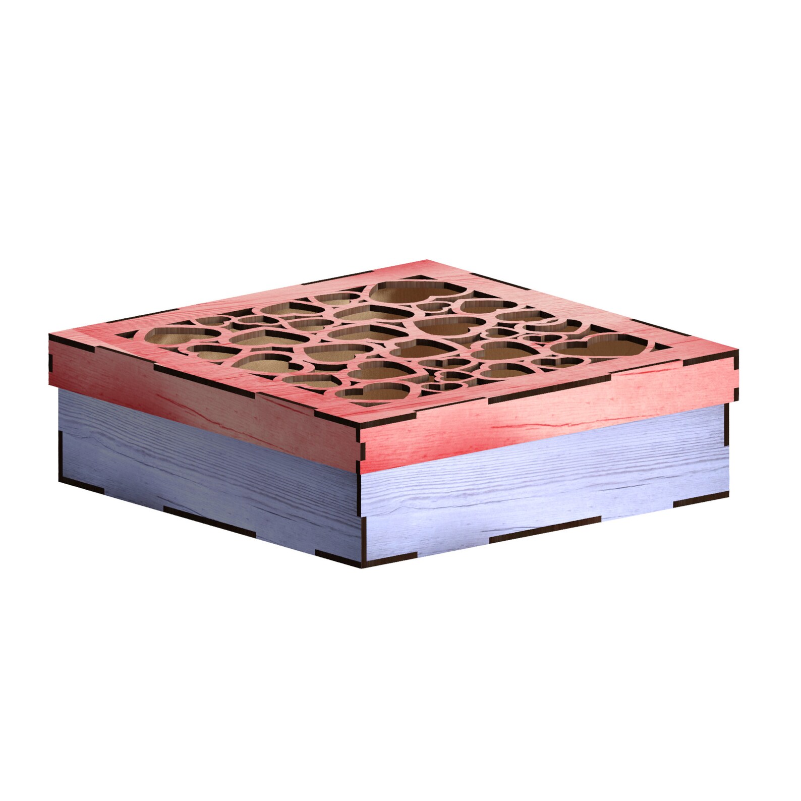 Heart Box Laser Cut Files Svgdxfpdfaicdreps Laser - Etsy