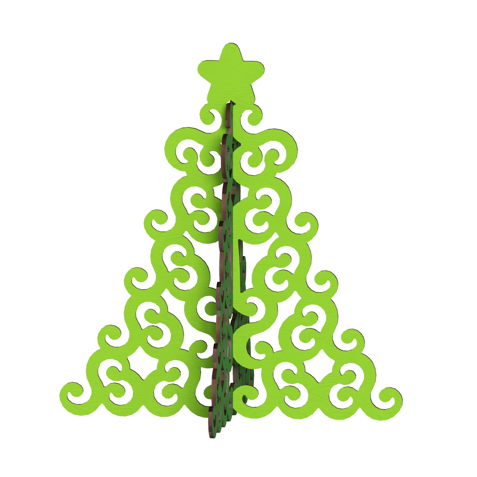 Christmas Tree Laser Cut Files SvgDxfPdfAiCdrEps | Etsy