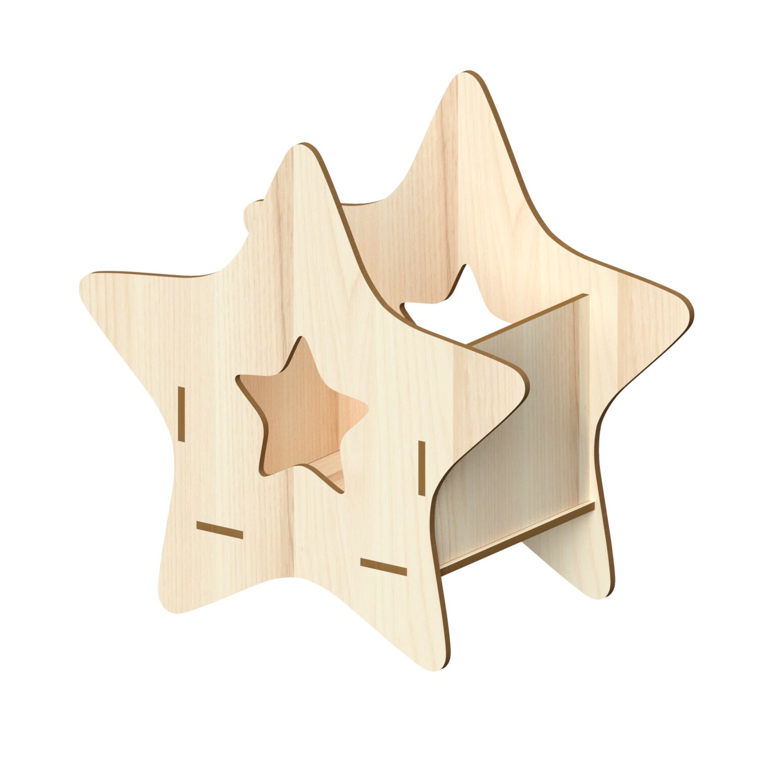 Star BoxLaser Cut Files laser cut template Vector for | Etsy