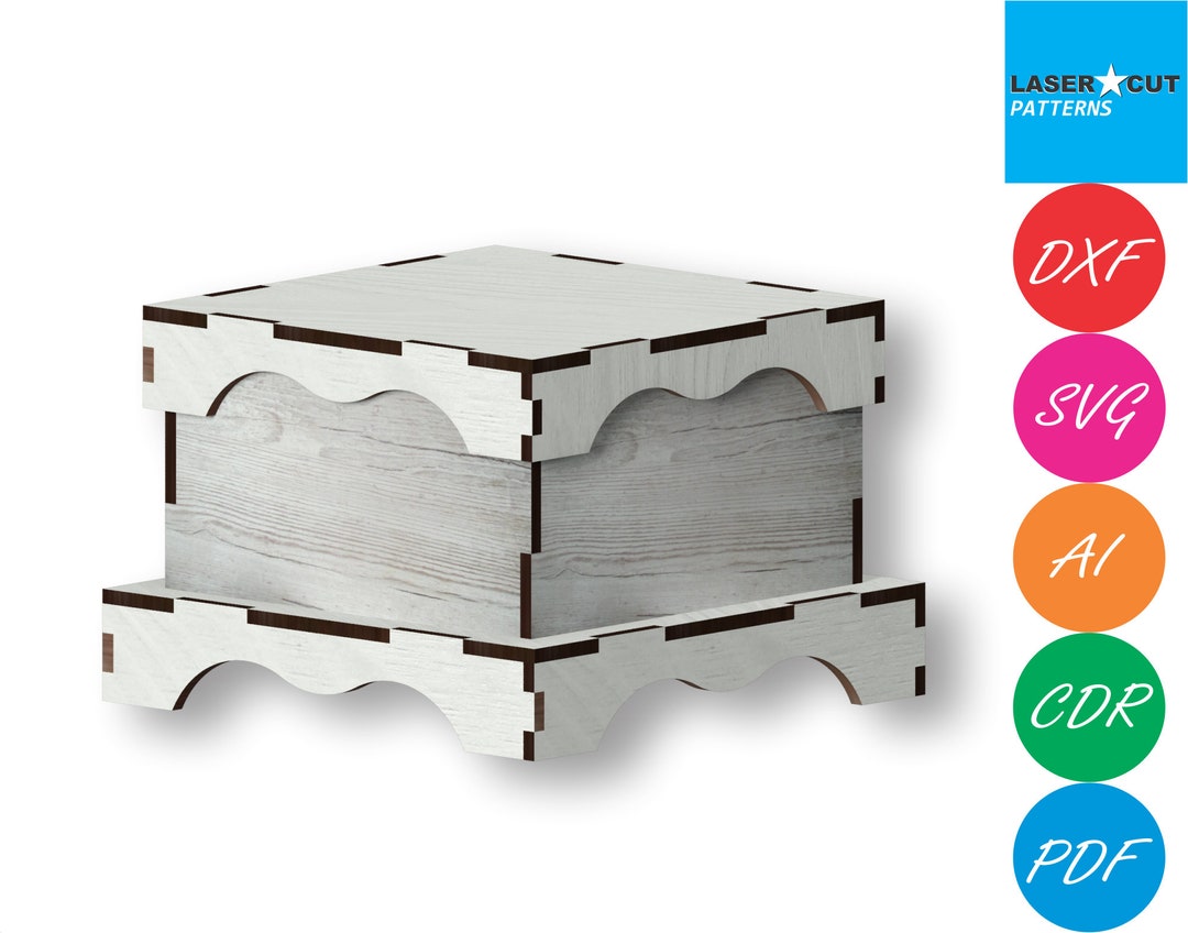 Box With Lid Laser Cut Files Laser Cut Template Laser Cut - Etsy