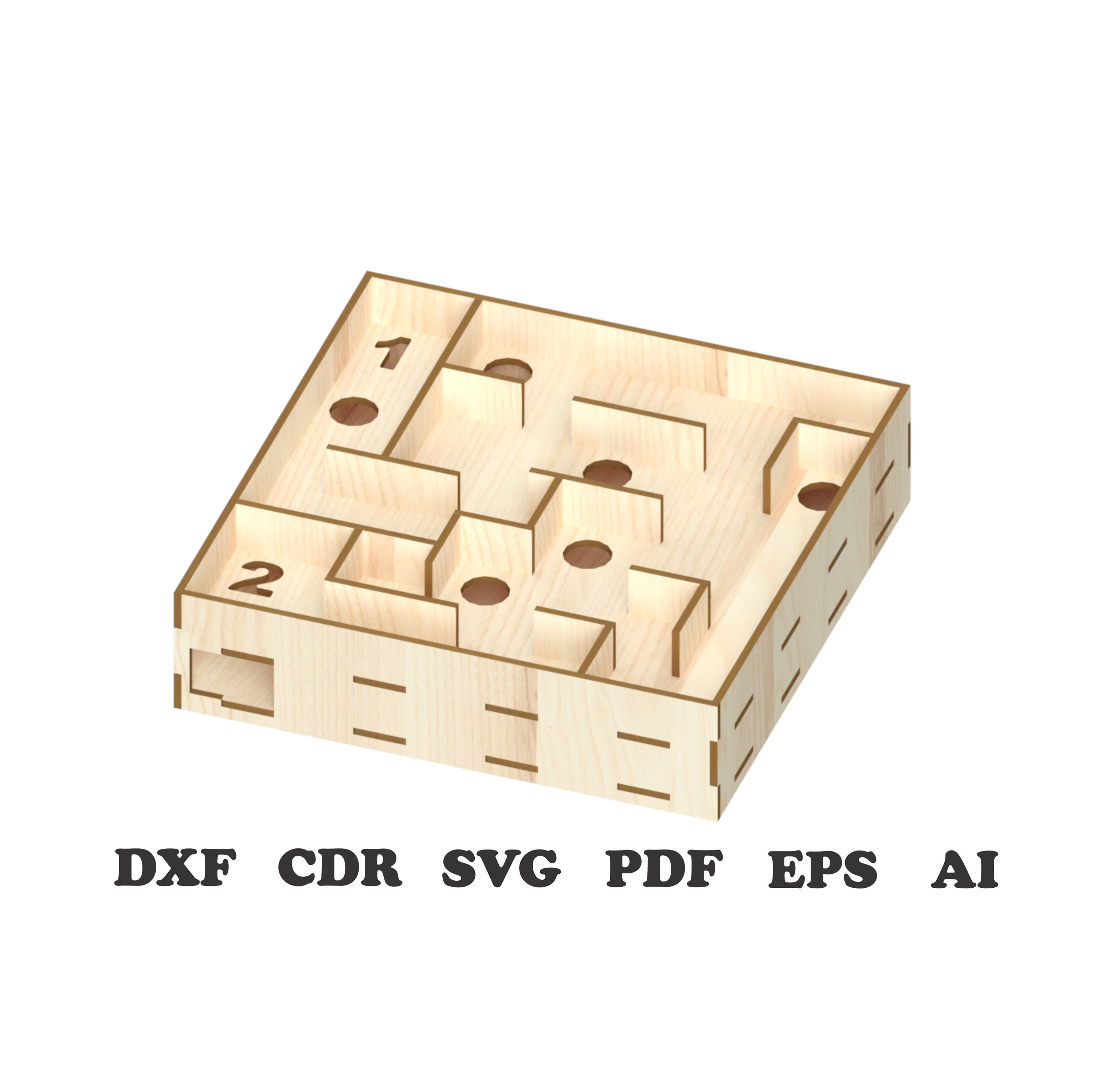 Marble Labyrinth Game Laser Cut Files | Etsy