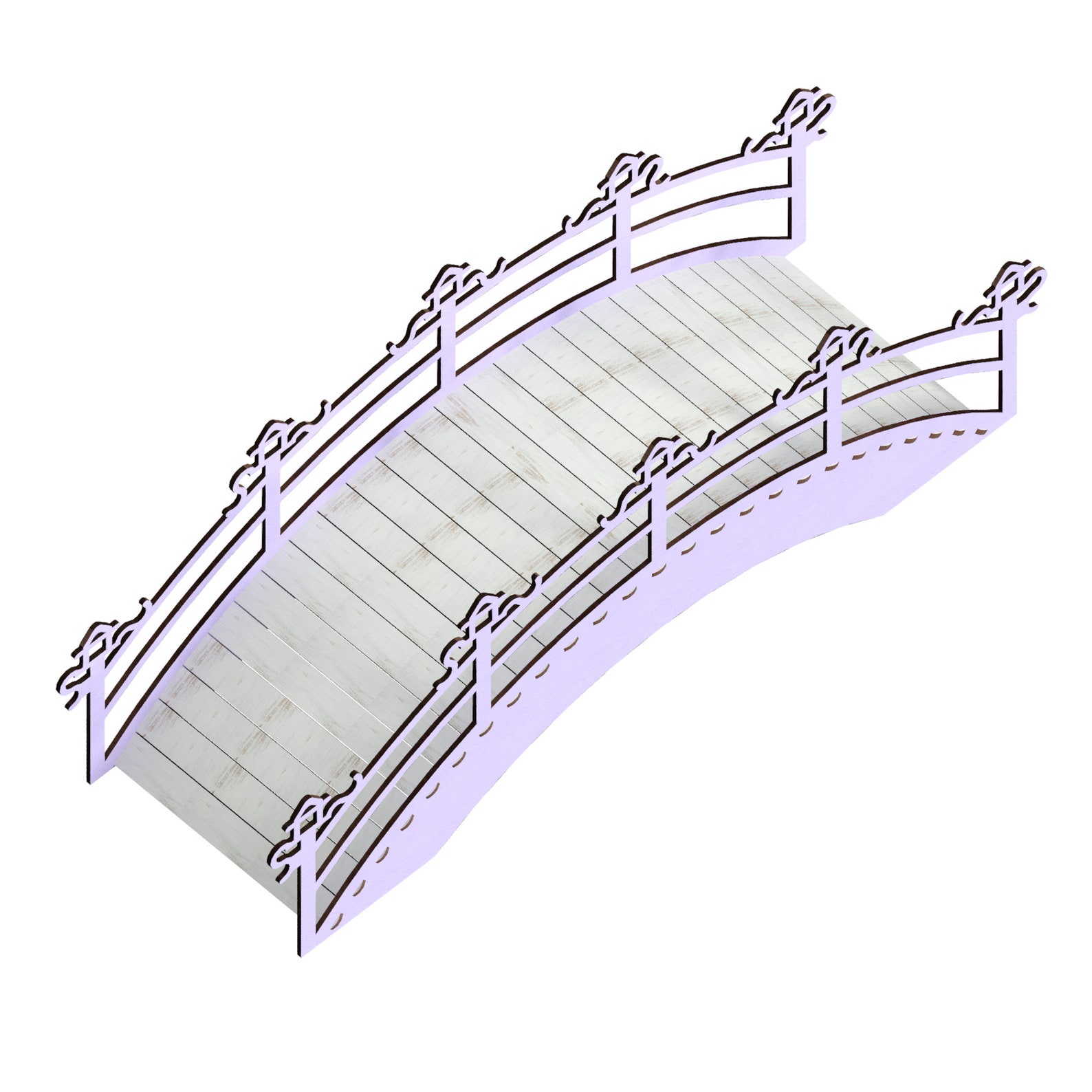 Bridge Model Laser Cut Files Svgdxfpdfaicdreps Laser | Etsy