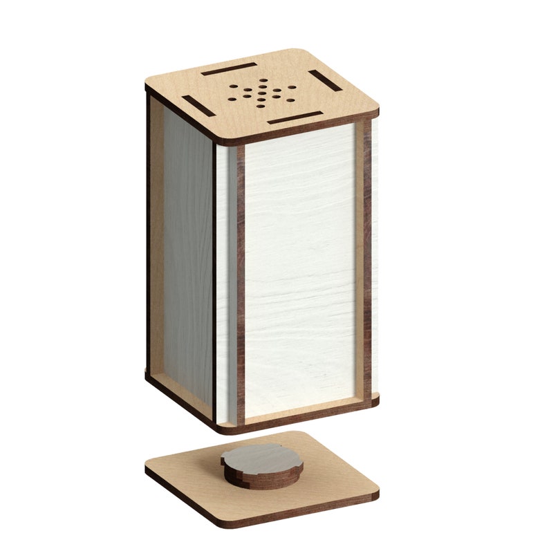 Salt Shaker Pattern Vector for Laser Cutting Cncsvglaser - Etsy