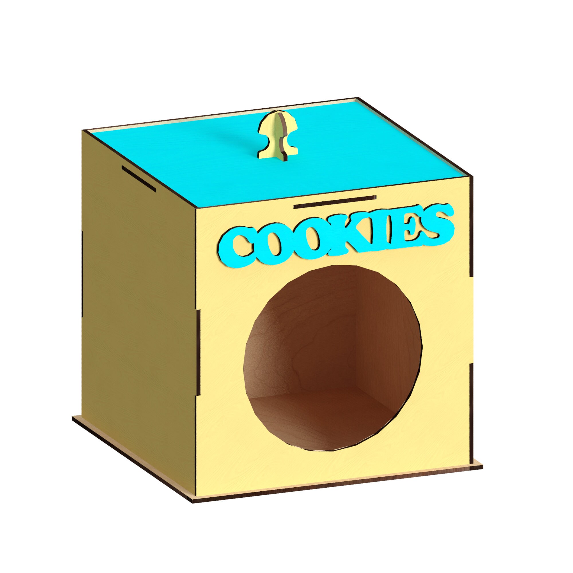 Vintage Cookies Boxlaser Cut Files Laser Cut Template | Etsy