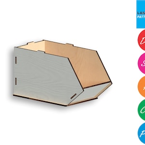 Box Organizer Pattern Vector for Laser Cutting Cncsvglaser - Etsy