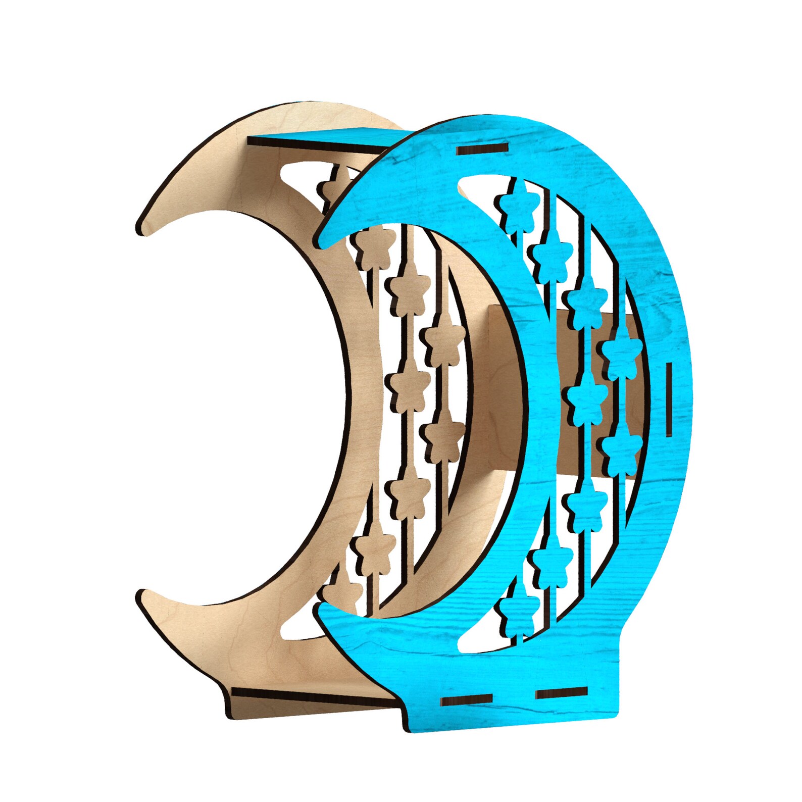 Moon Centerpiece Laser Cut Files Svgdxfpdfaicdreps - Etsy