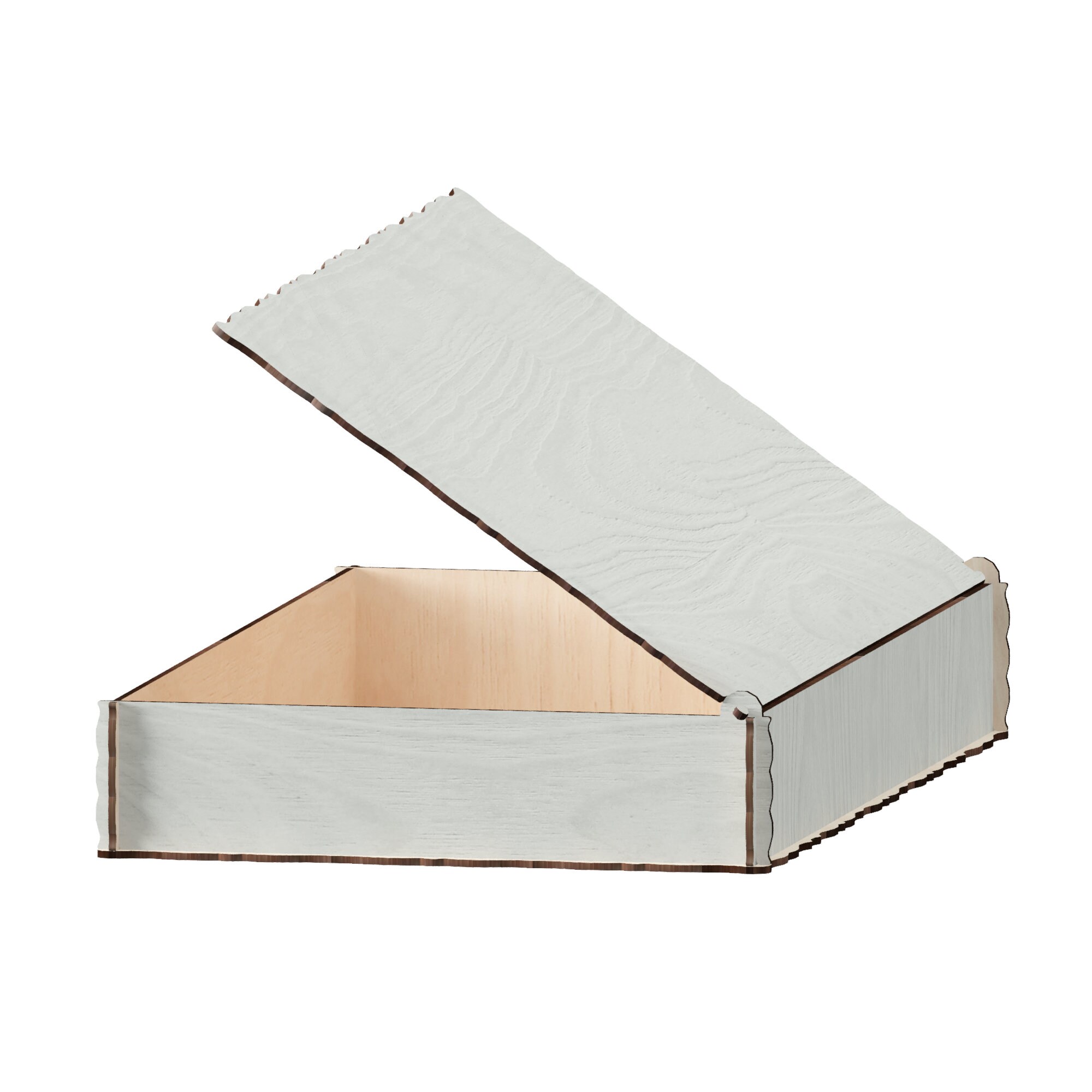 Large Box With Lid Laser Cut Files Laser Cut Template Laser | Etsy