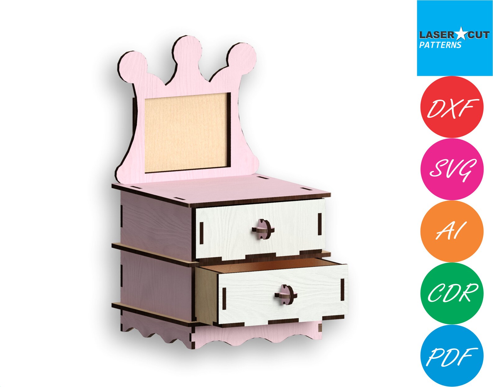 Drawer Box Laser Cut Files Laser Cut Template Laser Cut - Etsy Canada