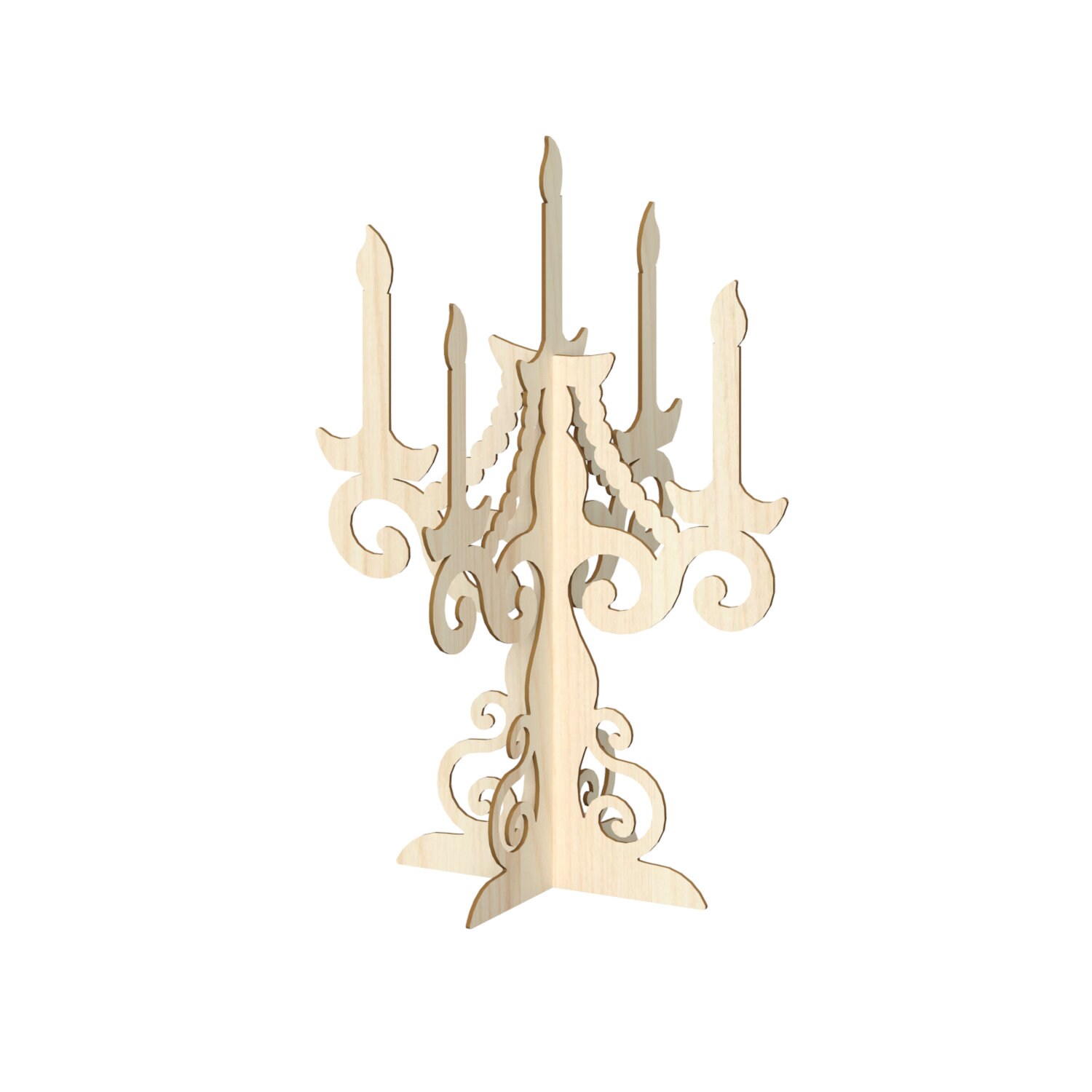 Candlestick Laser Cut Files SvgDxfPdfAiCdrEps laser | Etsy