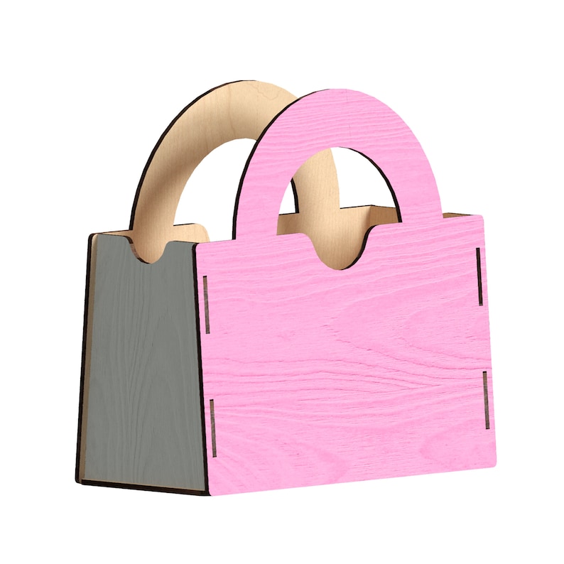 Box Bag Pattern Vector for Laser Cutting Cncsvglaser Cut | Etsy