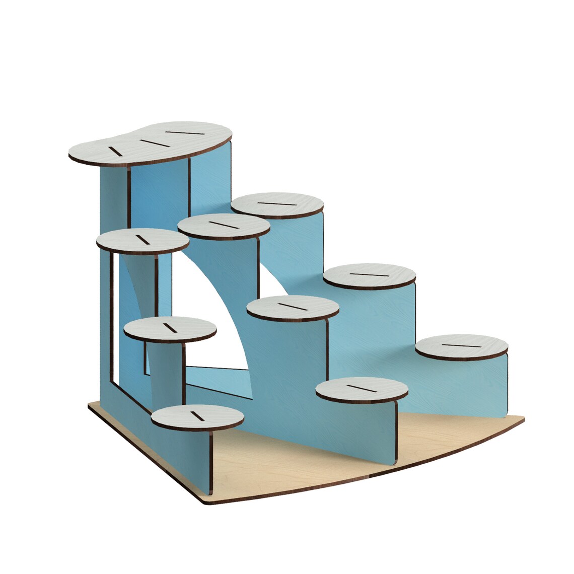 Laser Cut Cupcake Stand Template: Vector Files (digital Download) - Etsy