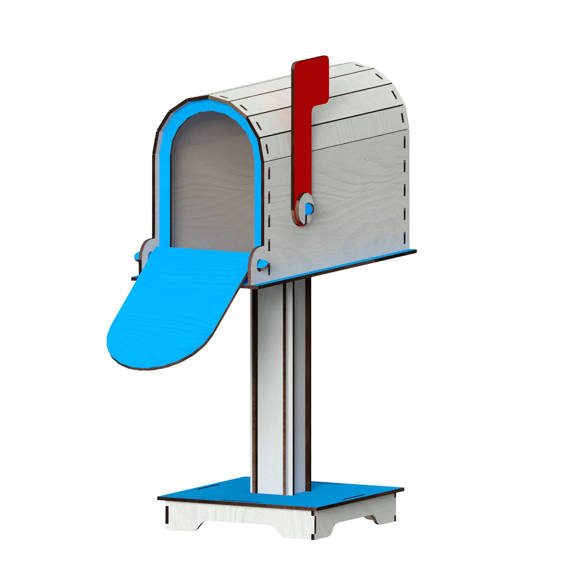 Mail Box Laser Cut Files Svgdxfpdfaicdreps Laser - Etsy