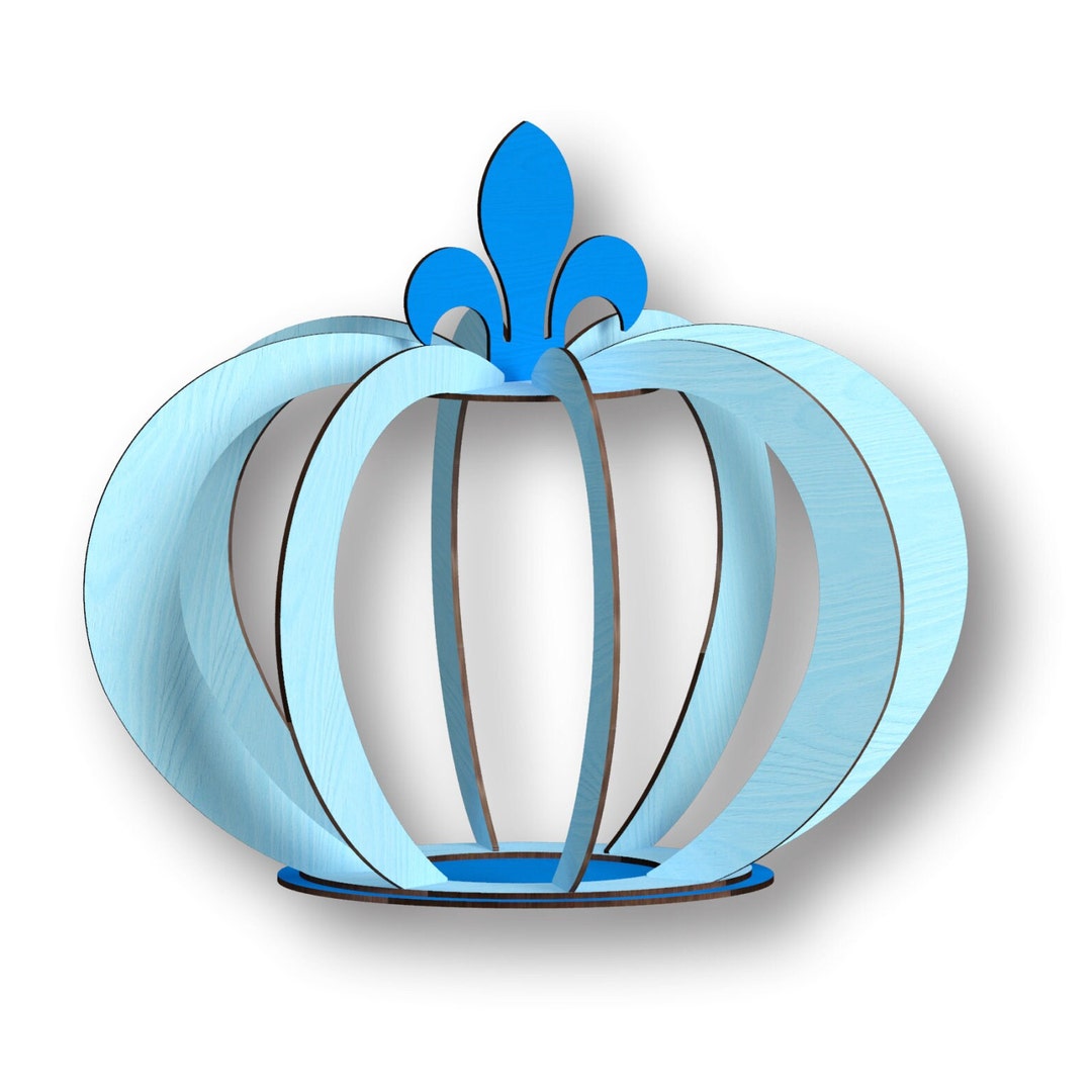 Crown, Laser Cut Files - Svg+dxf+pdf+ai+cdr+eps - Laser Files - Instant ...