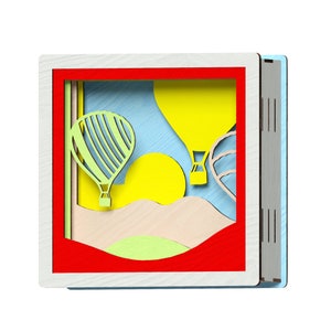 Light Box Hot Air Balloon, Laser Cut Files - Svg+dxf+pdf+ai+cdr+eps ...