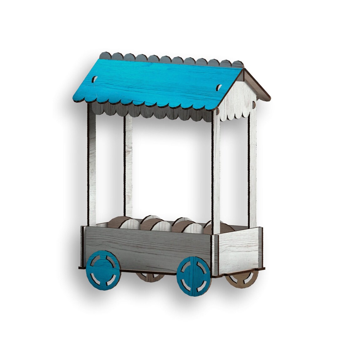 Candy Cart,laser Cut Files, Laser Cut Template, Vector for Laser, Laser ...