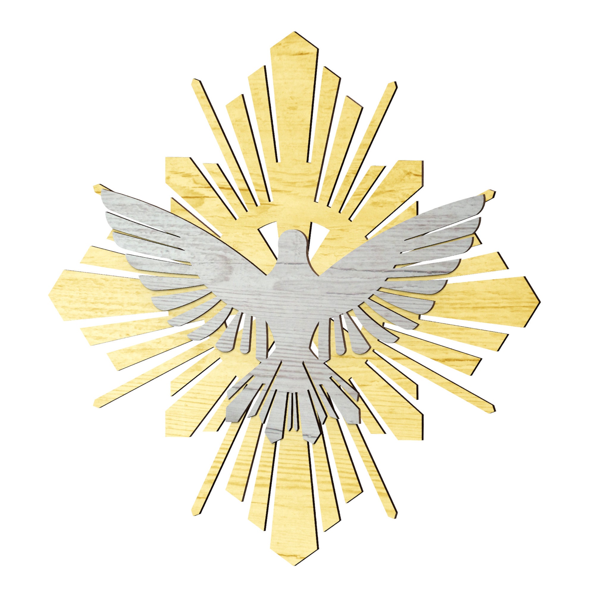 Holy Spirit Laser Cut File, 3mm Vector Pattern (instant Download) - Etsy