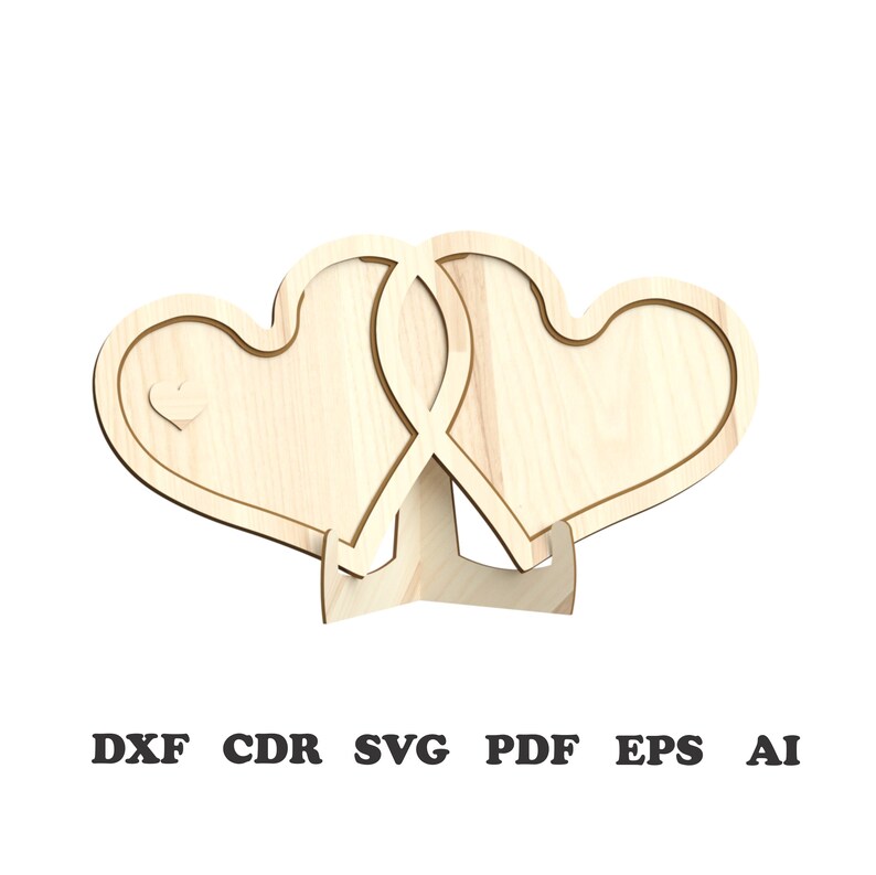 Wedding Heart drop box Laser Cut Files | Etsy