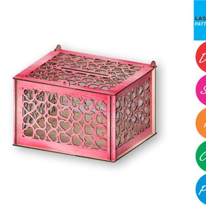 Wedding Card Box Laser Cut Files Svgdxfpdfaicdreps - Etsy