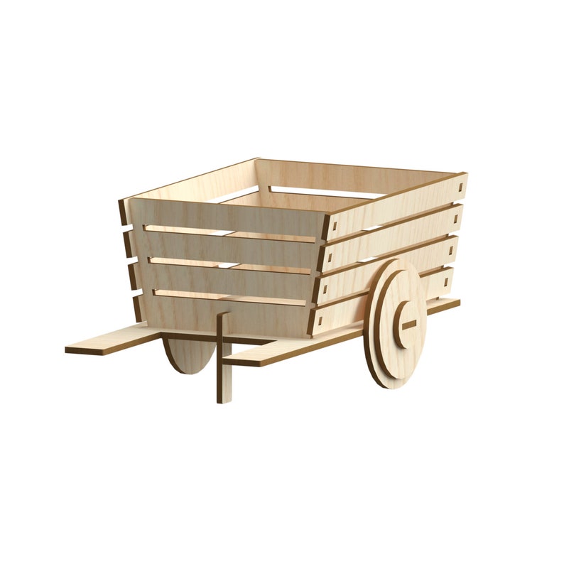 Flower Cart Laser Cut Files SvgDxfPdfAiCdrEps laser | Etsy