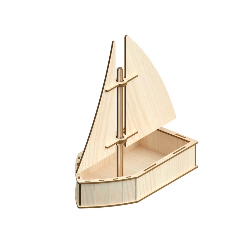 Little Sailboat Laser Cut Files SvgDxfPdfAiCdrEps | Etsy