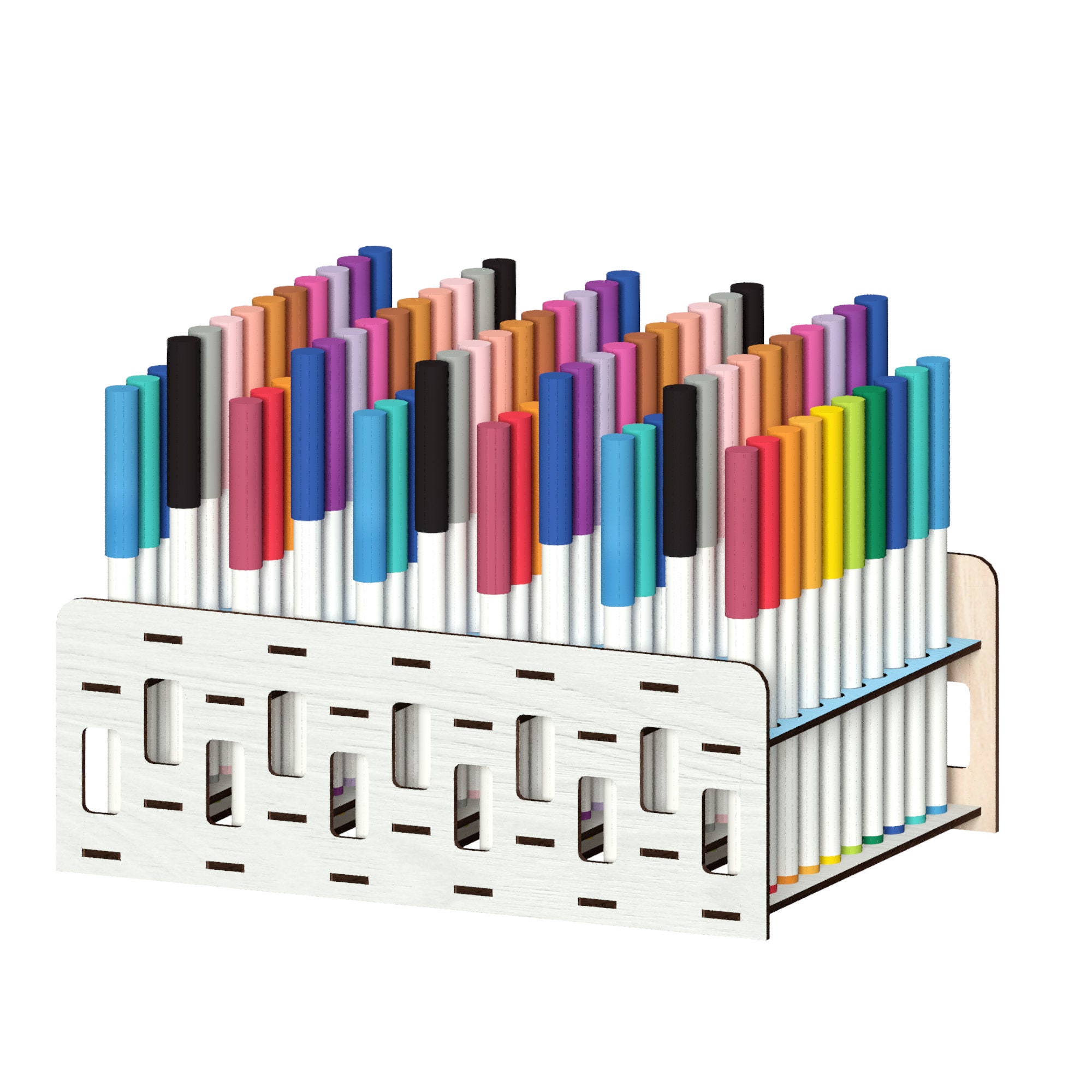 Laser Cut Pen Holder Vector, CNC File (digital Download) - Etsy