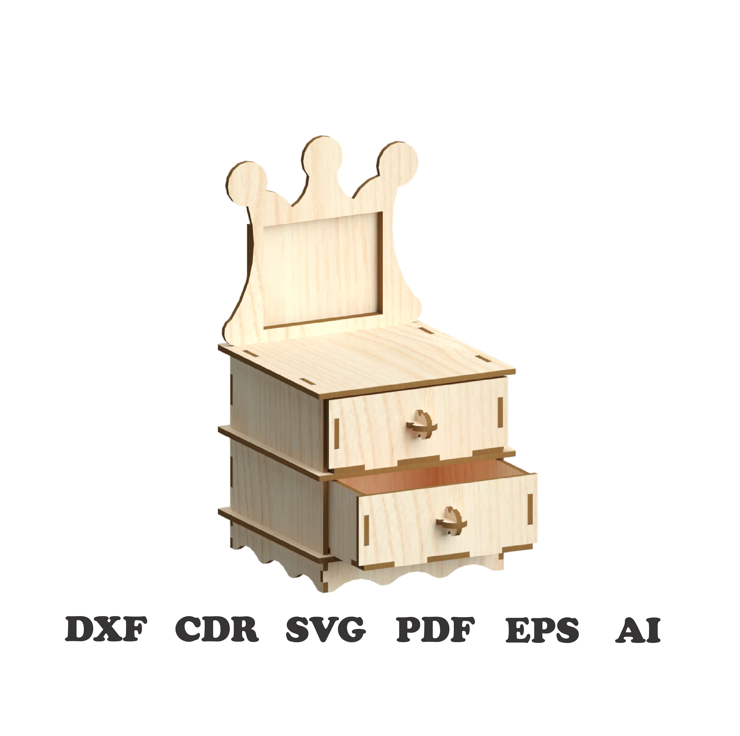 Drawer Box Laser Cut Files laser cut template laser cut | Etsy