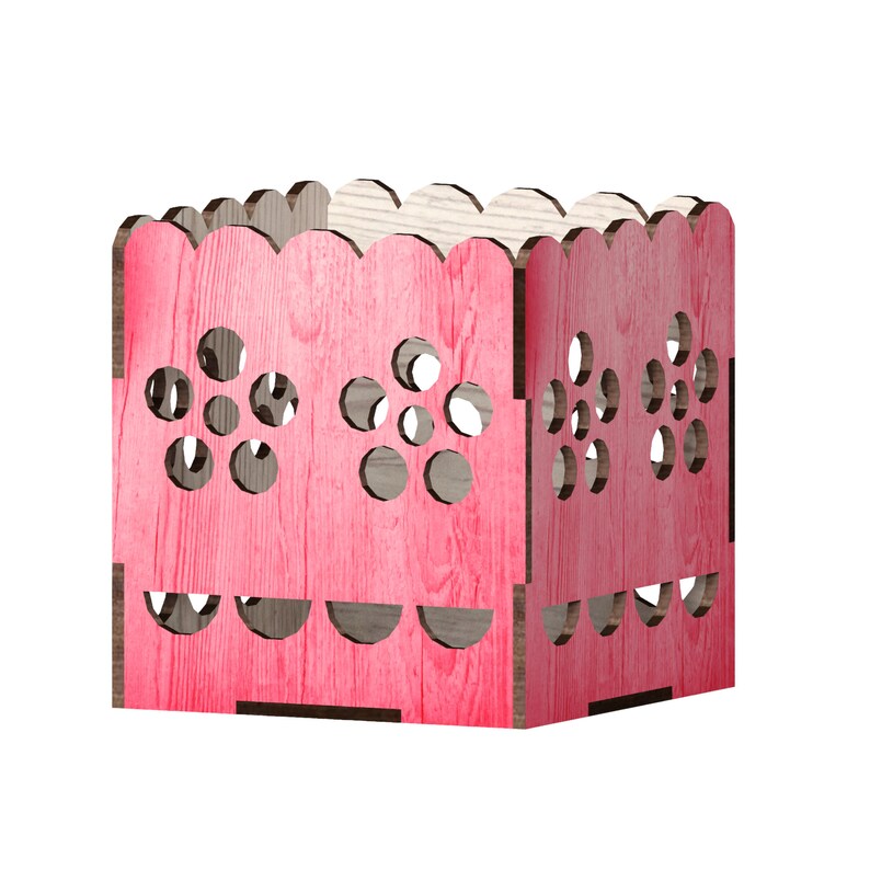 Flower Box Laser Cut Files Laser Cut Template Laser Cut - Etsy