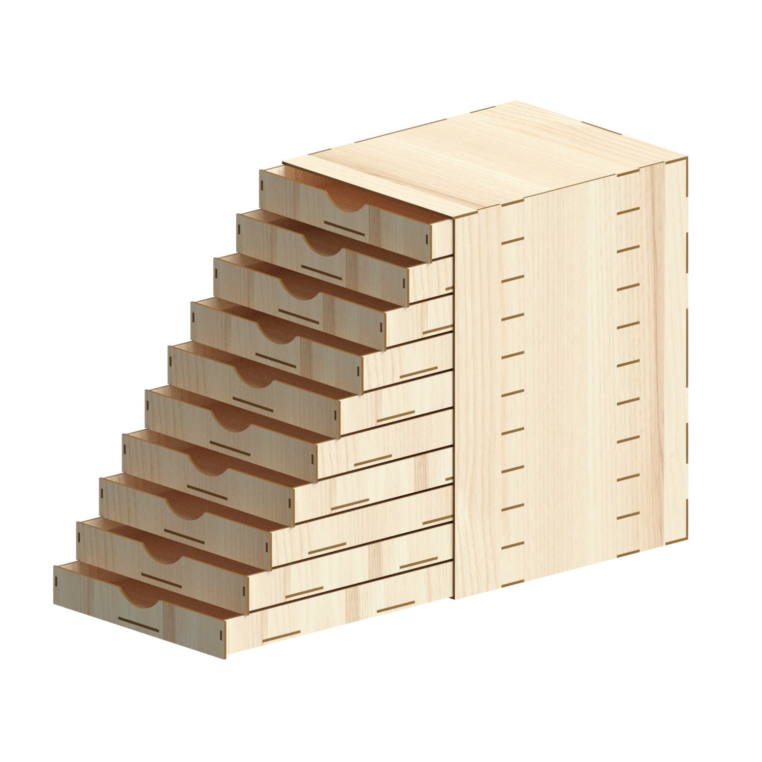 Letter Paper Tray Storage Box Laser Cut Files | Etsy