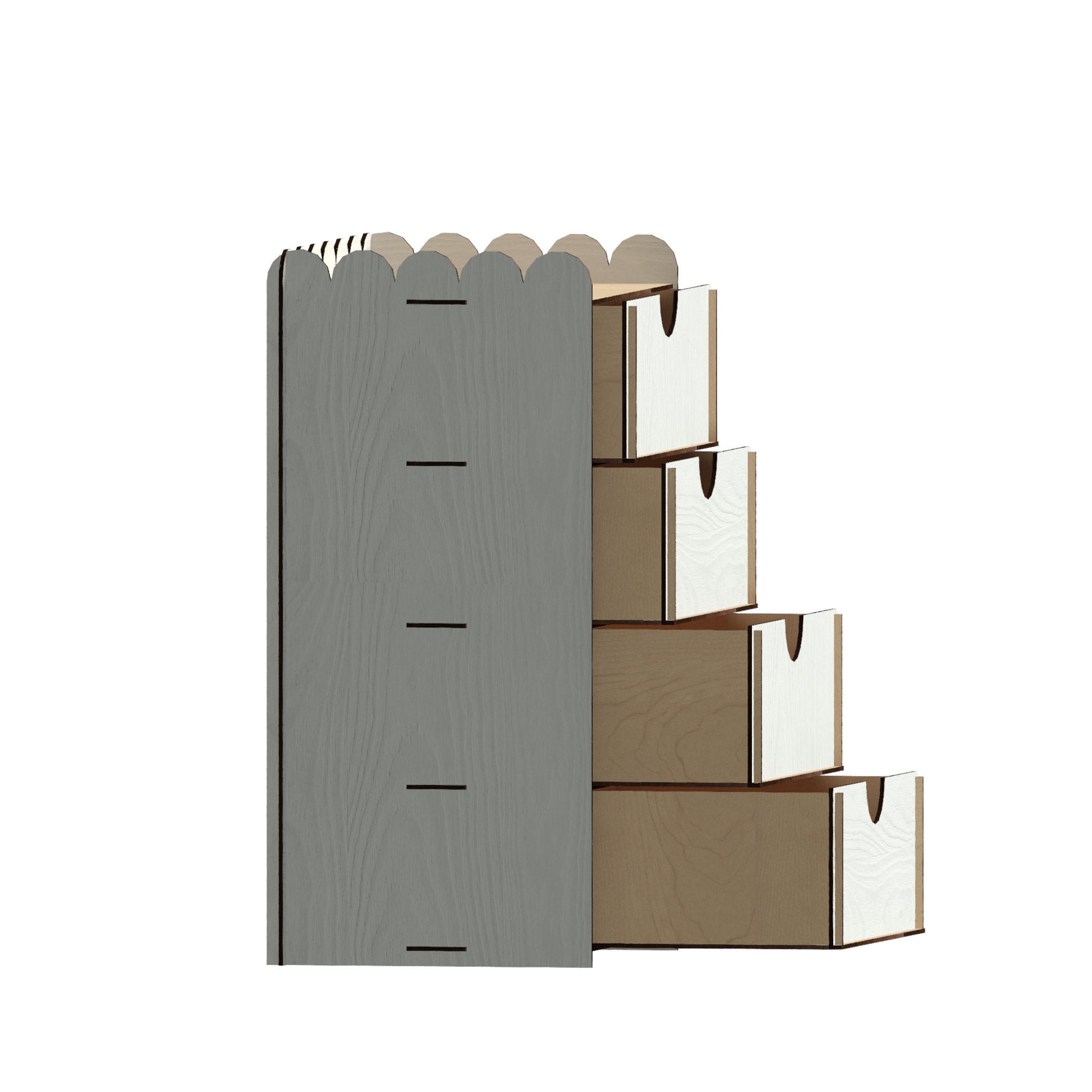 Chest of drawers Laser Cut Files SvgDxfPdfAiCdrEps | Etsy